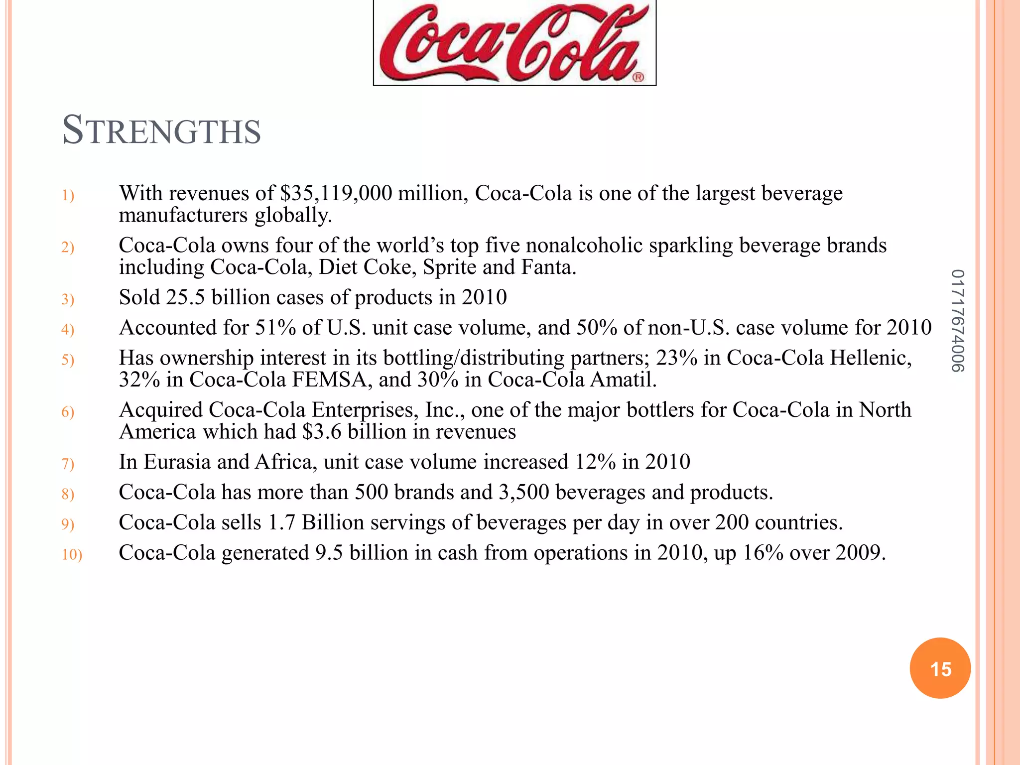 Controlling process of coca cola company | PPTX