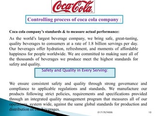 Controlling process of coca cola company | PPTX