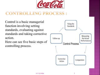 Controlling process of coca cola company | PPTX