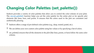 Seminar On Controlling Seaborn Aesthetics | PPT