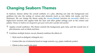 Seminar On Controlling Seaborn Aesthetics | PPTX