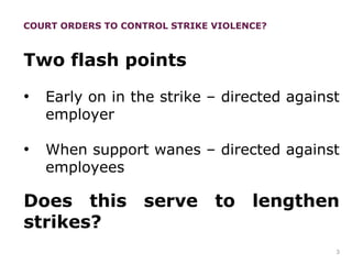 Controlling Strike Violence: Advocate Anton Myburgh SC | PPTX