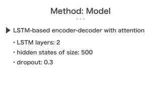 Literature review: "Controlling text complexity in neural machine translation" | PPT