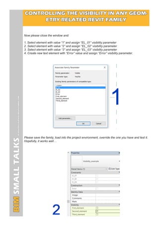 Controlling the visibility in a Revit family | PDF