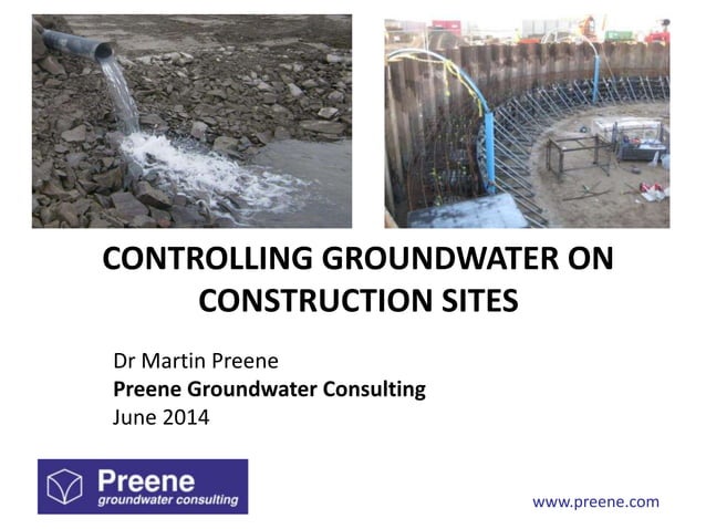 Controlling Water On Construction Sites | PPTX
