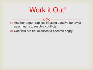 Controlling your anger | PPTX