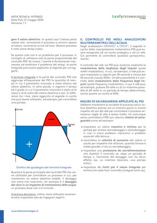Il controllo PID negli analizzatori in linea dell’acqua | PDF
