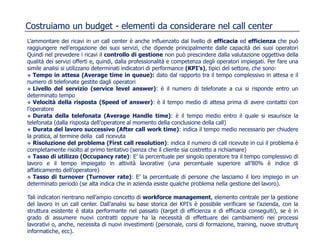 Controllo di gestione per call center | PPT