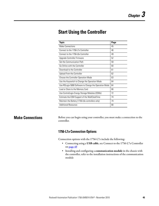Control logix controllers user manual | PDF