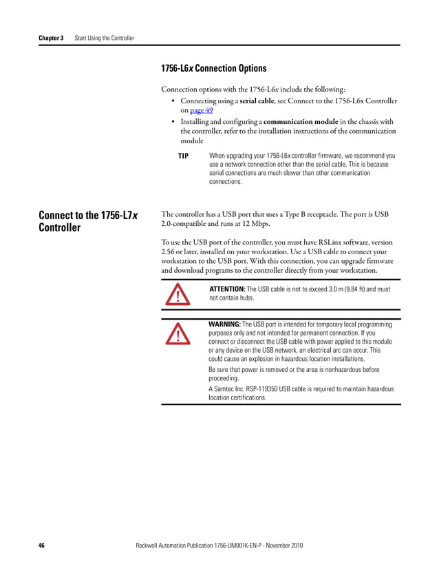 Control logix controllers user manual | PDF