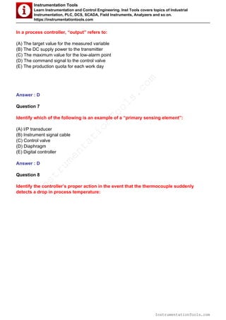Control loops MCQ | PDF