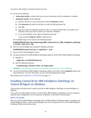Control m ibm info shpere data stage control module | PDF