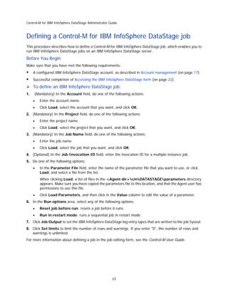 Control m ibm info shpere data stage control module | PDF