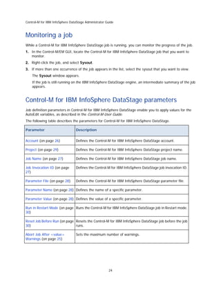 Control m ibm info shpere data stage control module | PDF