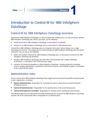 Control m ibm info shpere data stage control module | PDF