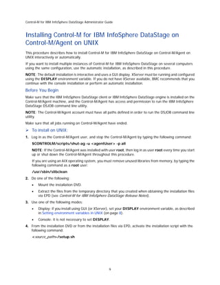 Control m ibm info shpere data stage control module | PDF
