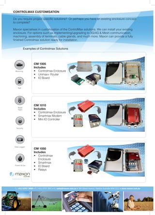 Controlmax Intelligent Industrial Solution - Maxon Australia | PDF ...