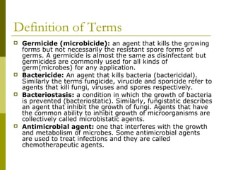 Fundamentals of Control of Microorganisms | PPT