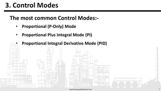 Process Control Presentation on control modes, Proportional, Integral ...