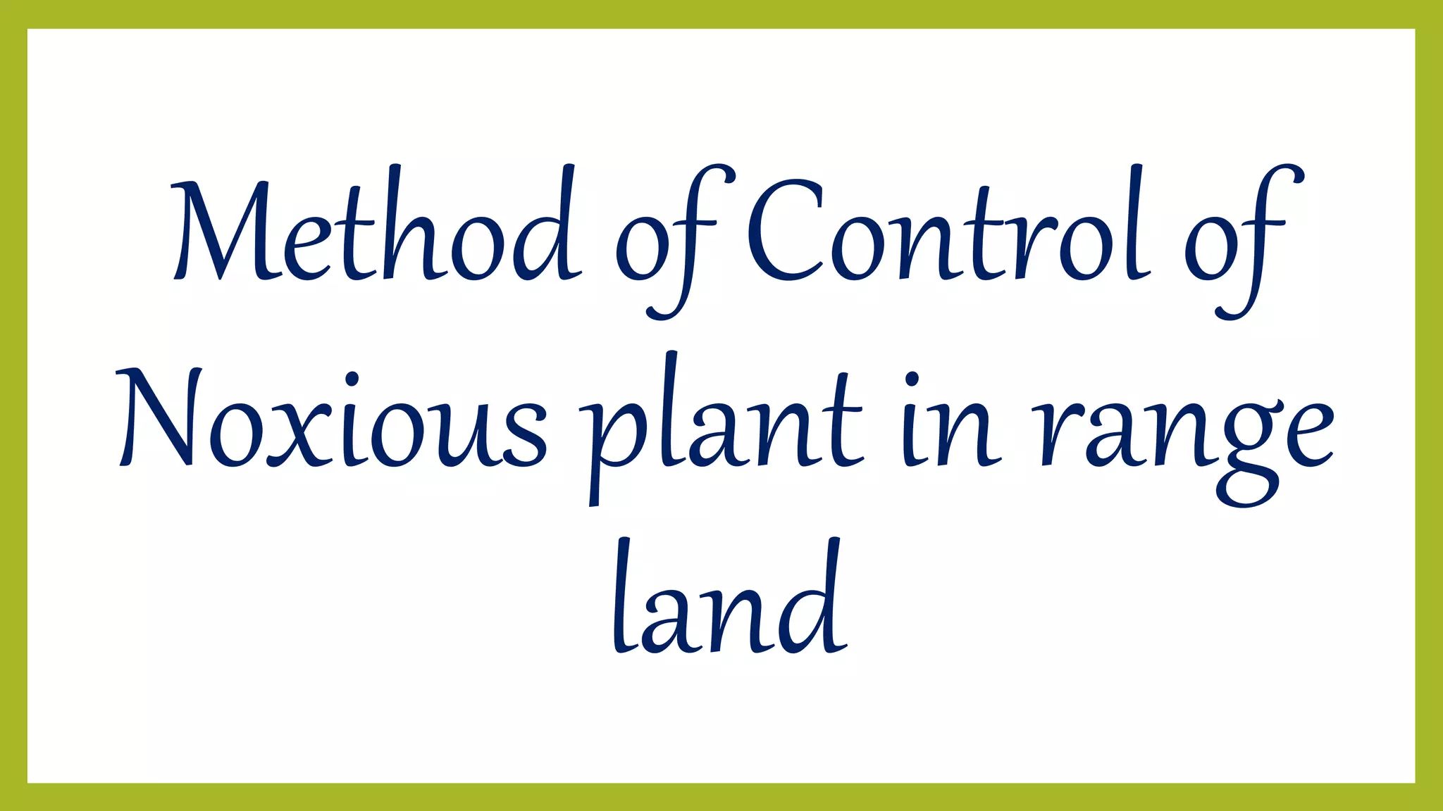 Control noxicus plant by faisal | PPT