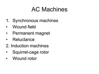 control of AC machines | PDF