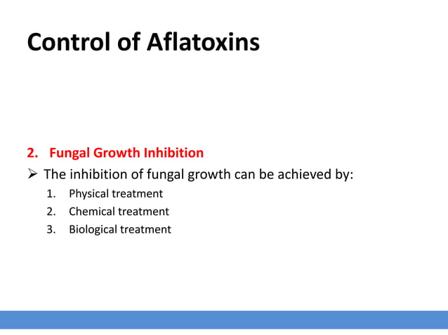 Control of Aflatoxin | PPT
