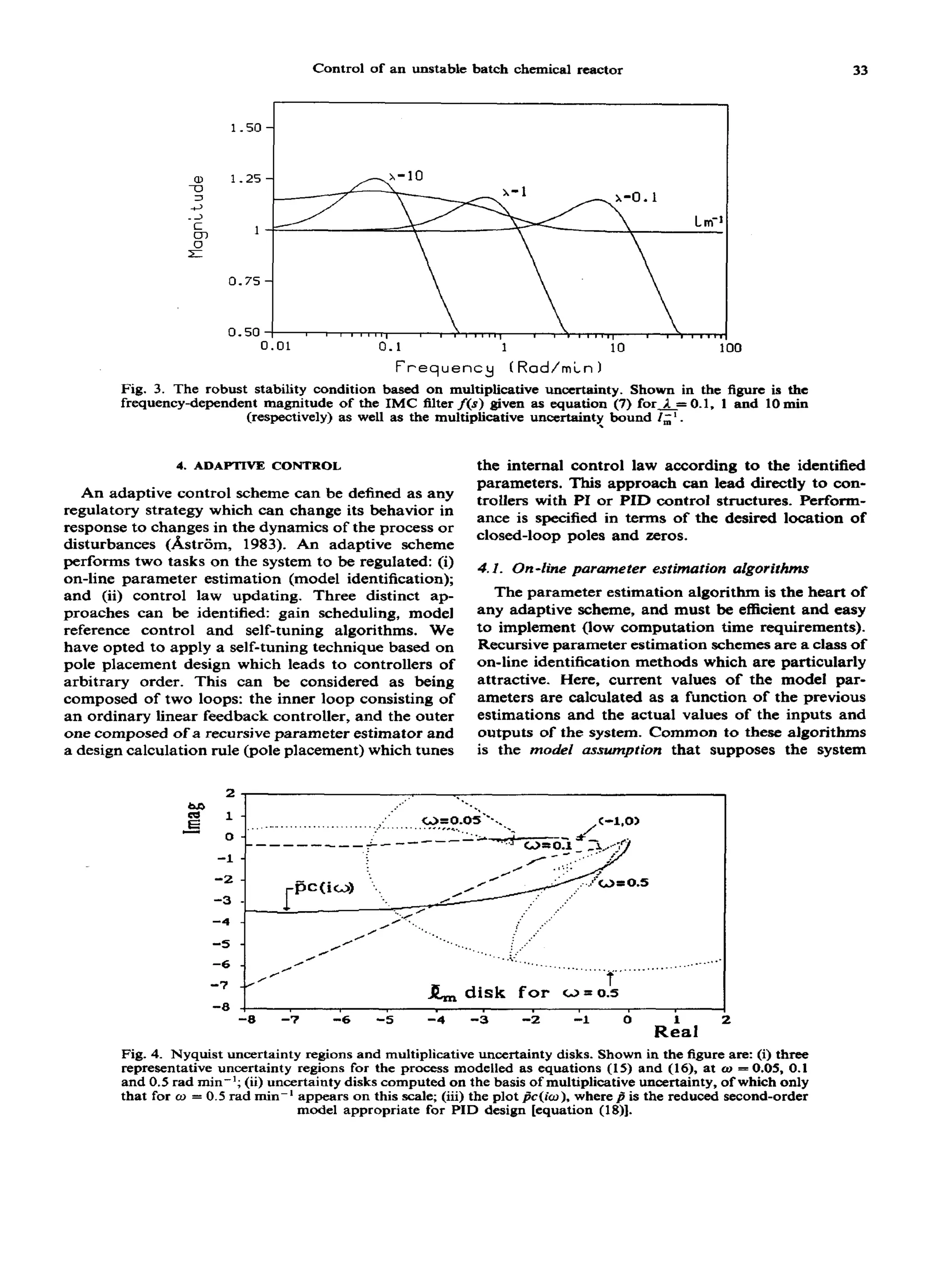 Control of an unstable batch chemical reactor | PDF