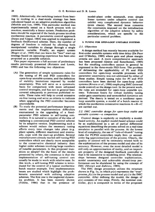 Control of an unstable batch chemical reactor | PDF