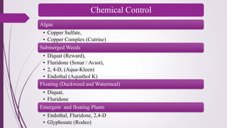 Control of aquatic weeds and undesirable species from nursery pond | PPT