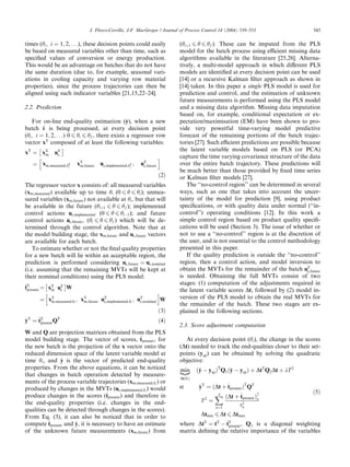 Control of batch product quality by trajectory manipulation using latent variable models | PDF