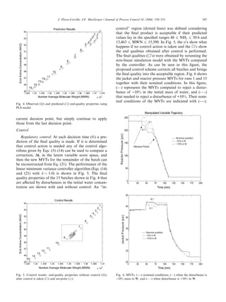 Control of batch product quality by trajectory manipulation using latent variable models | PDF