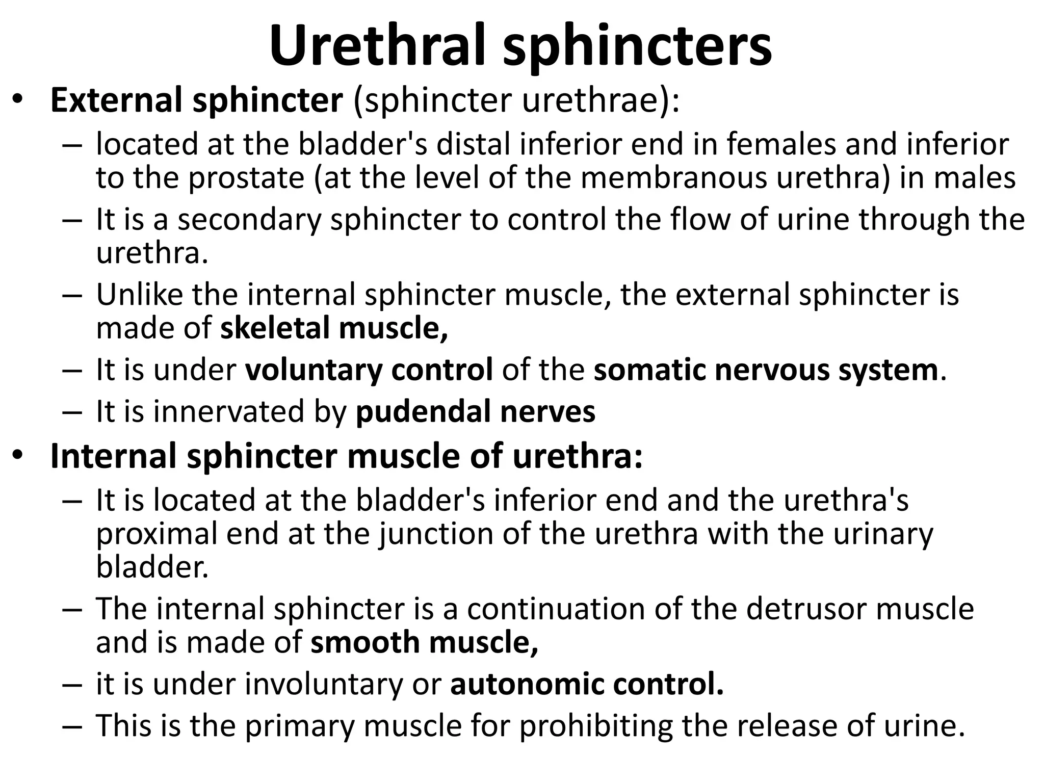 Control of bladder | PPTX