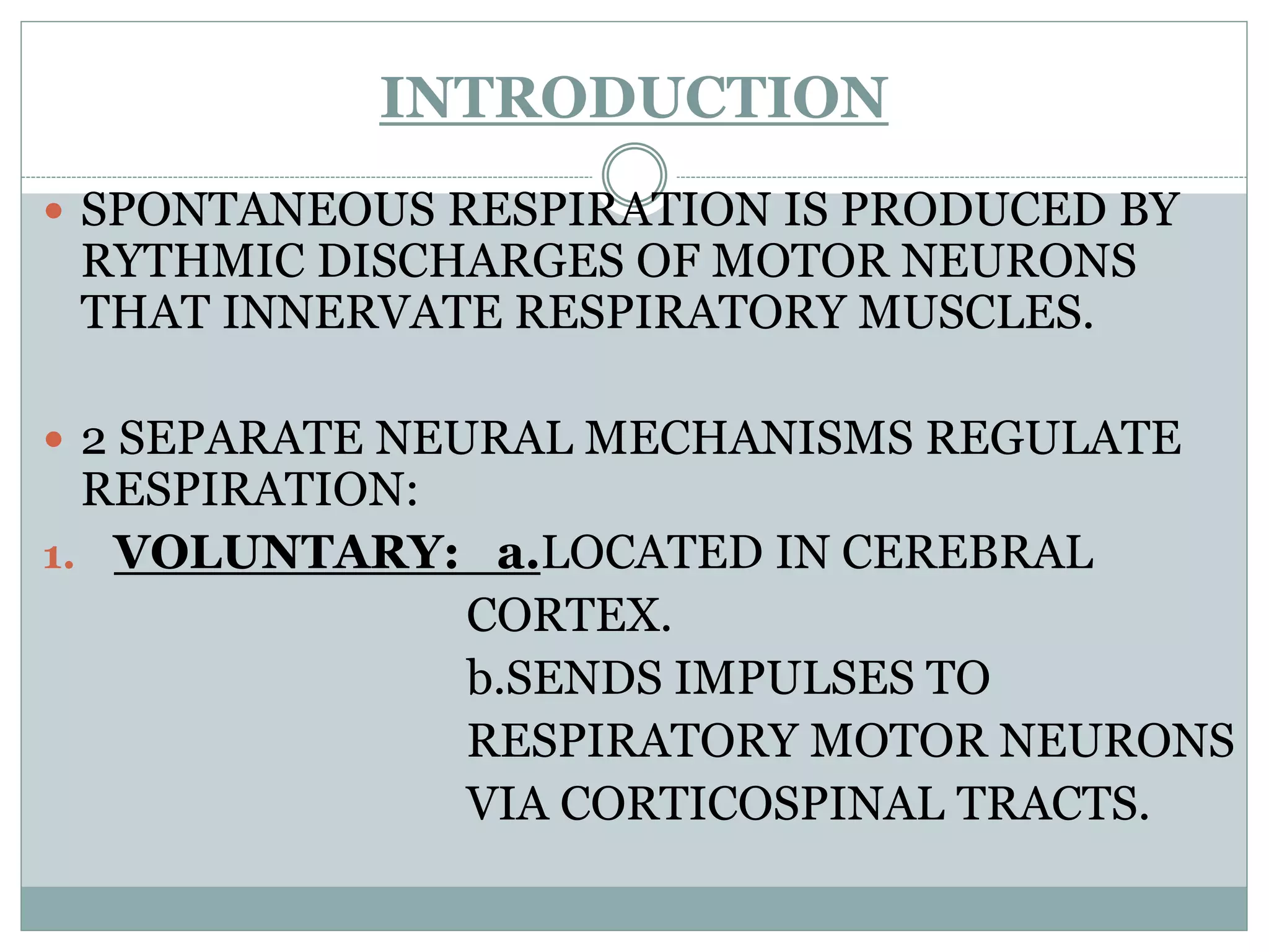 Control of breathing | PPTX