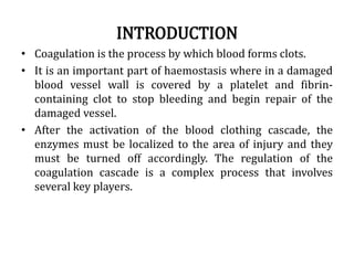 Control of coagulation | PPTX