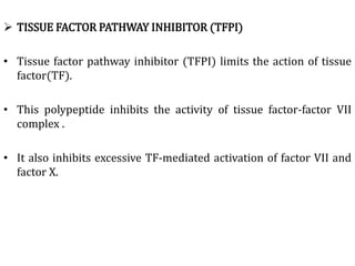 Control of coagulation | PPTX