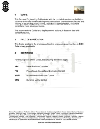 Control of Continuous Distillation Columns | PDF
