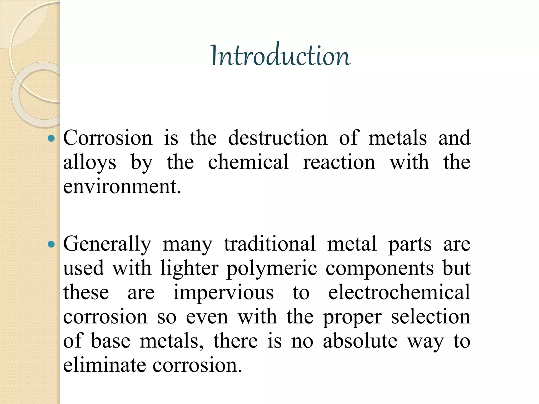 Control of corrosion of underwater piles | PPTX