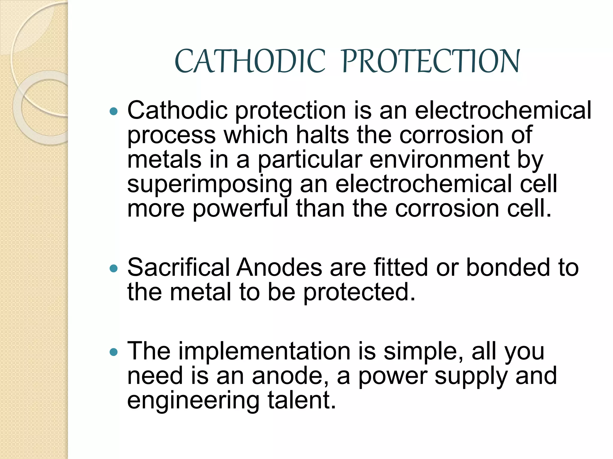 Control of corrosion on underwater piles ppt | PPTX