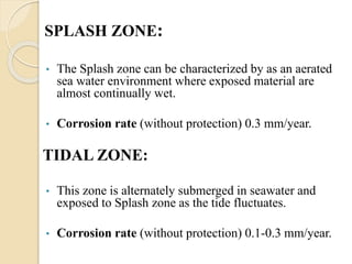 Control of corrosion on underwater piles ppt | PPTX