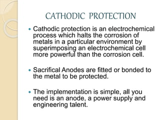 Control of corrosion on underwater piles ppt | PPTX