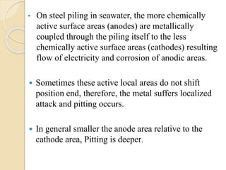 Control of corrosion on underwater piles ppt | PPTX