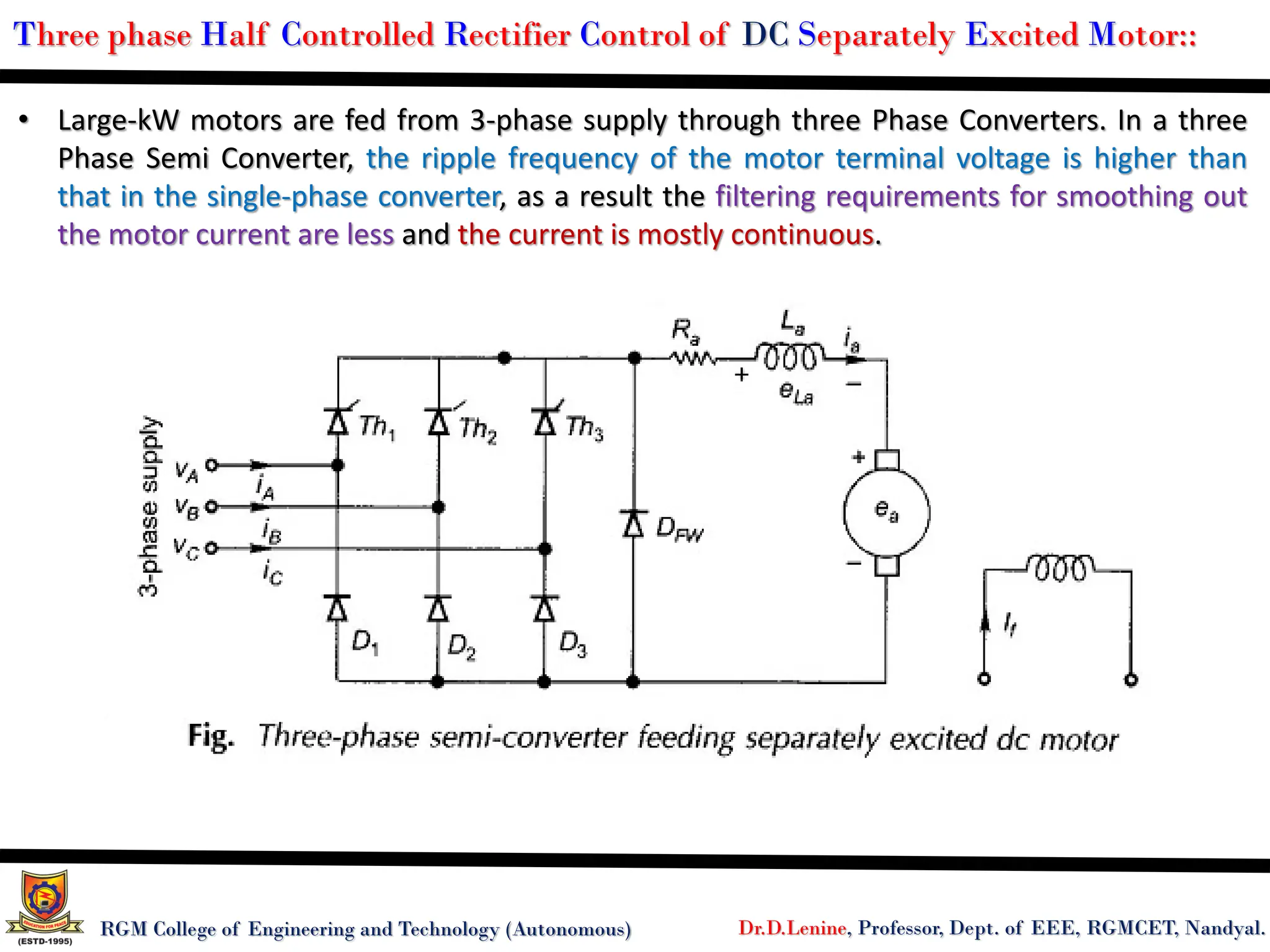 Control of DC Motors by Single Phase Converters and Three Phase Converters_Dr.D.Lenine.pdf
