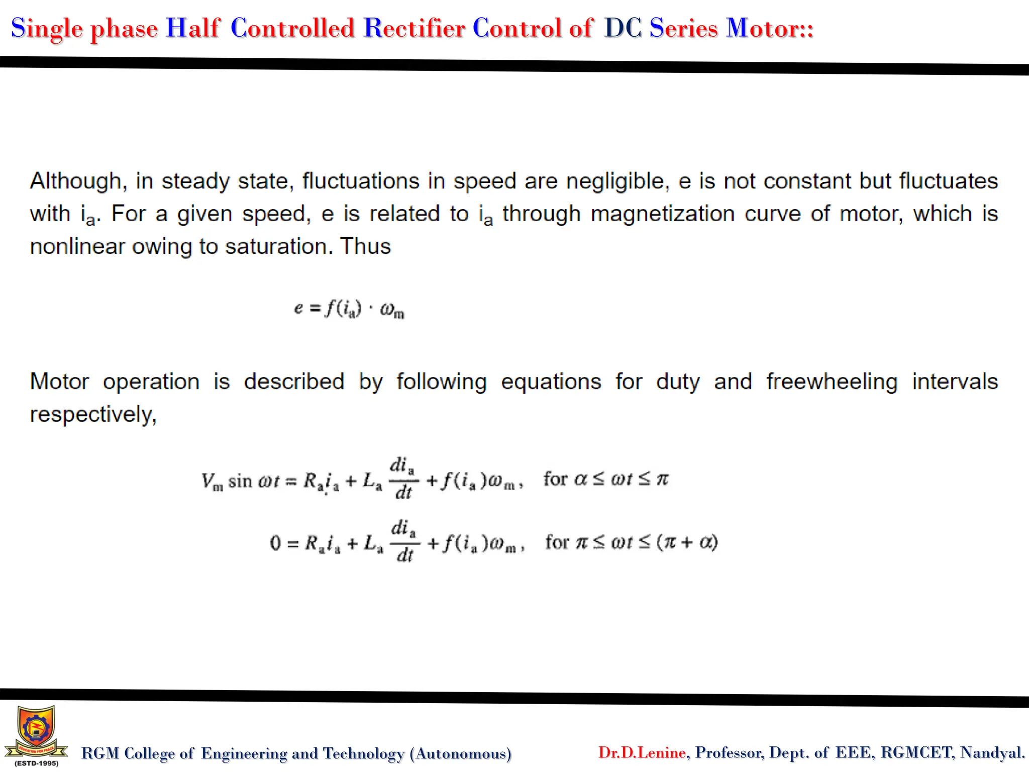 Control of DC Motors by Single Phase Converters and Three Phase Converters_Dr.D.Lenine.pdf