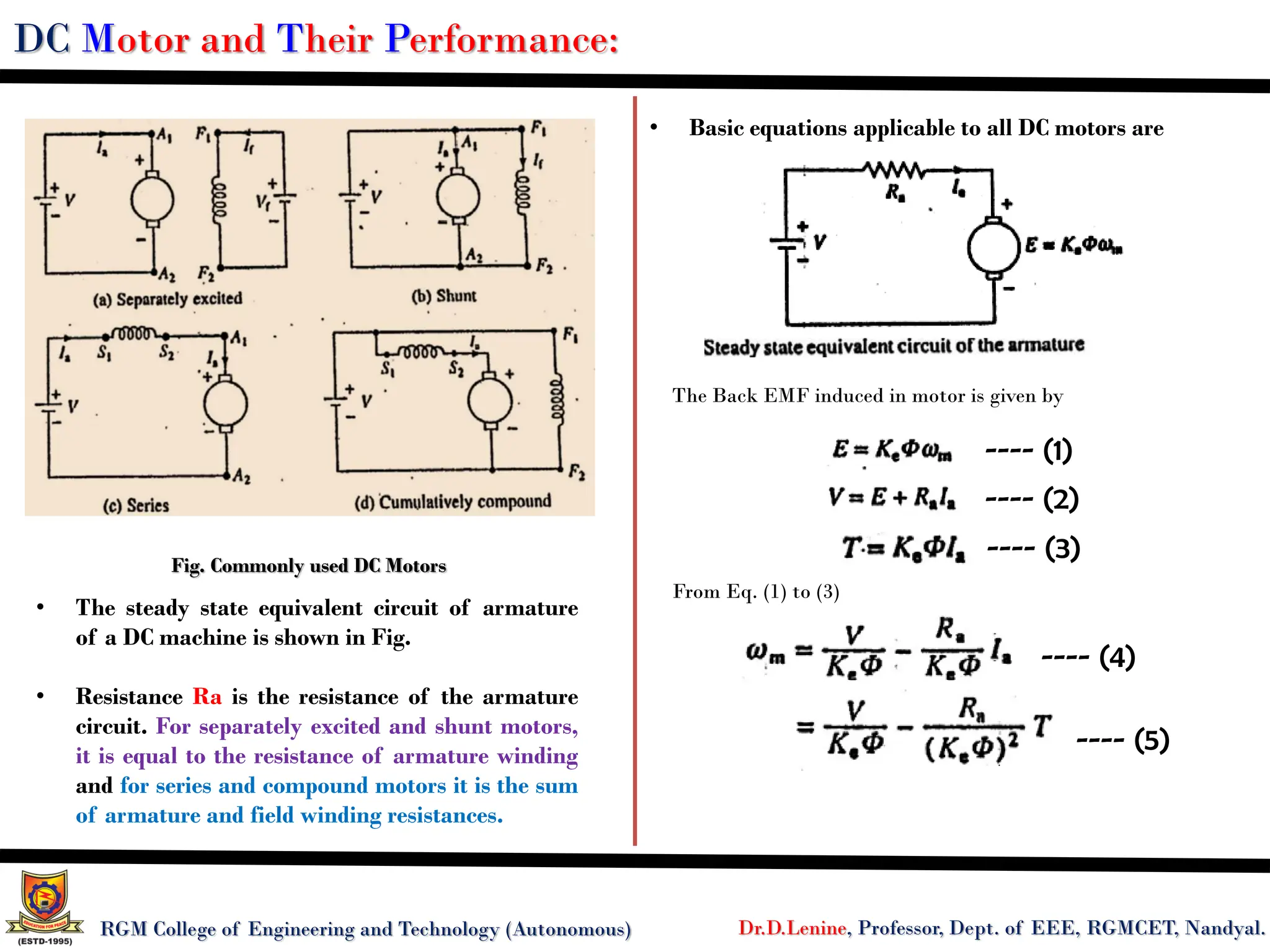 Control of DC Motors by Single Phase Converters and Three Phase ...