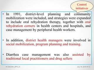 Control of diarrhoeal disease and acute respiratory infections | PPT