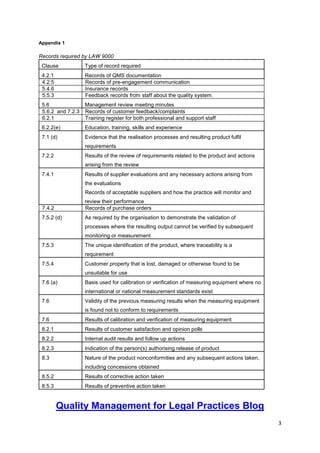 Control of Records Procedure for Legal Practices | DOCX
