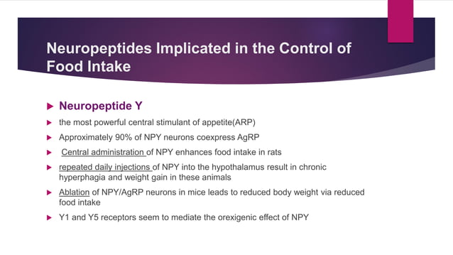 Control of food intake and appetite | PPT