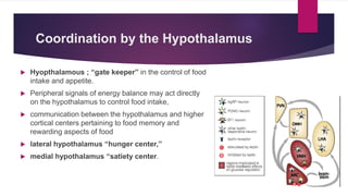 Control of food intake and appetite | PDF