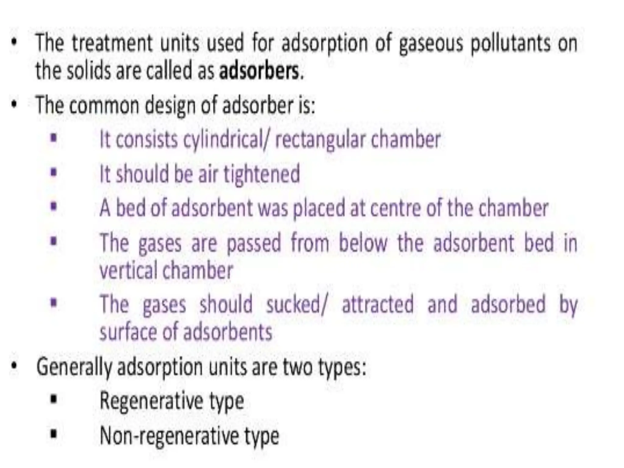 AIR POLLUTION AND CONTROL METHODS UNIT 4 - CONTROL OF GASEOUS ...