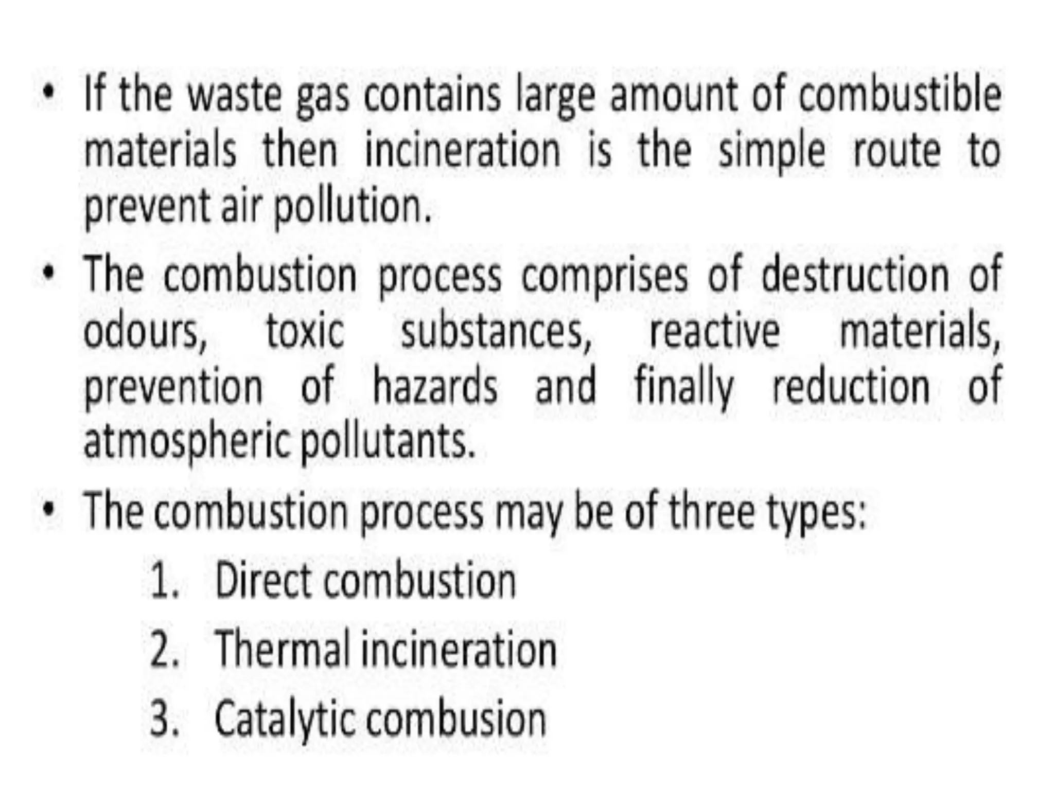 AIR POLLUTION AND CONTROL METHODS UNIT 4 - CONTROL OF GASEOUS ...